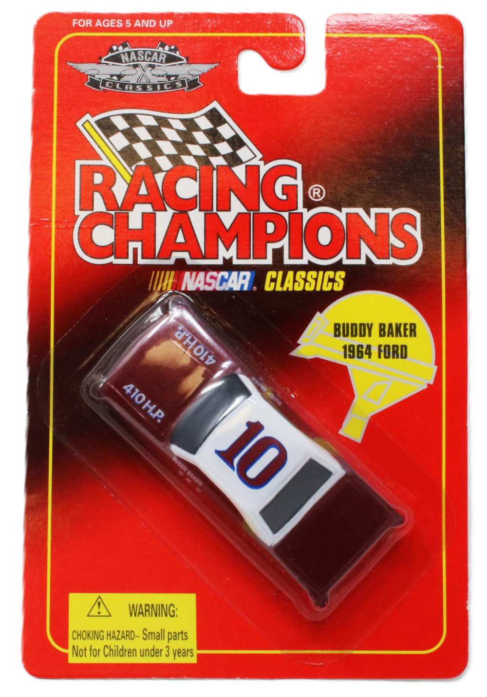 1:64 1964 Ford - Buddy Baker #10 (Darke Red/White), Vintage Diecast ...