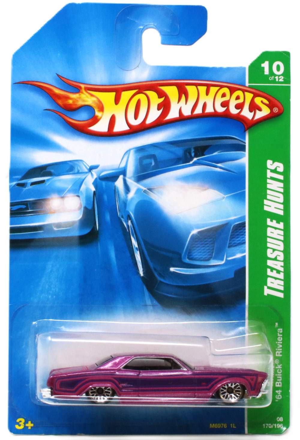 Treasure Hunt 1:64 '64 Buick Riviera (Magenta), Hot Wheels - Vintage ...